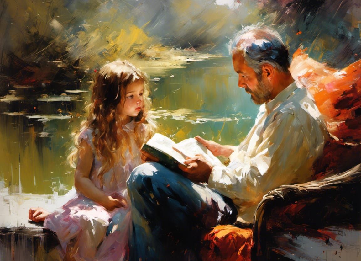 Reading is fun - AI Generated Artwork - NightCafe Creator