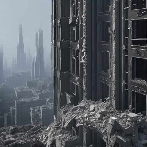 Crumbling Tower - AI Generated Artwork - NightCafe Creator