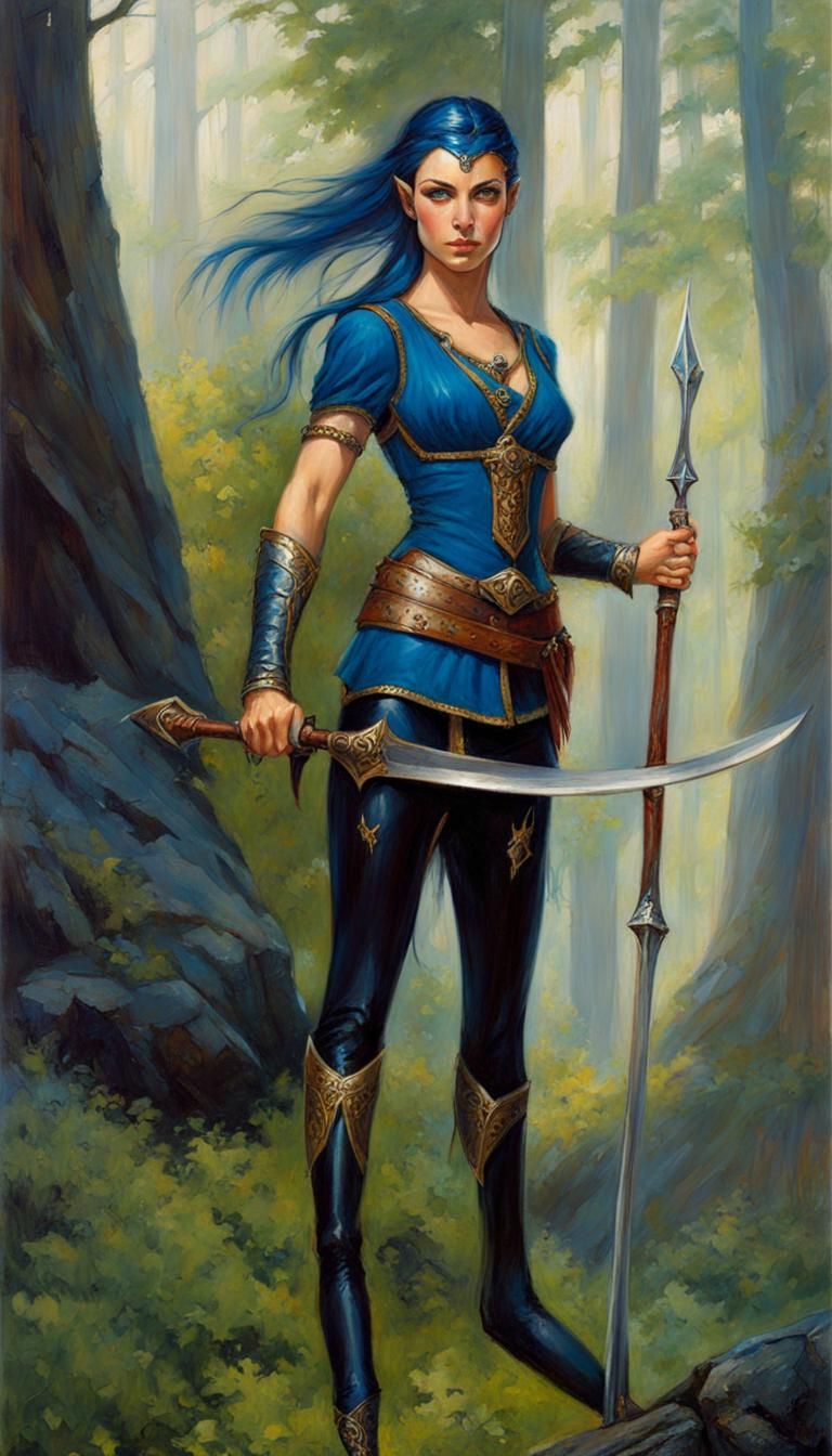 Female elven ranger - AI Generated Artwork - NightCafe Creator