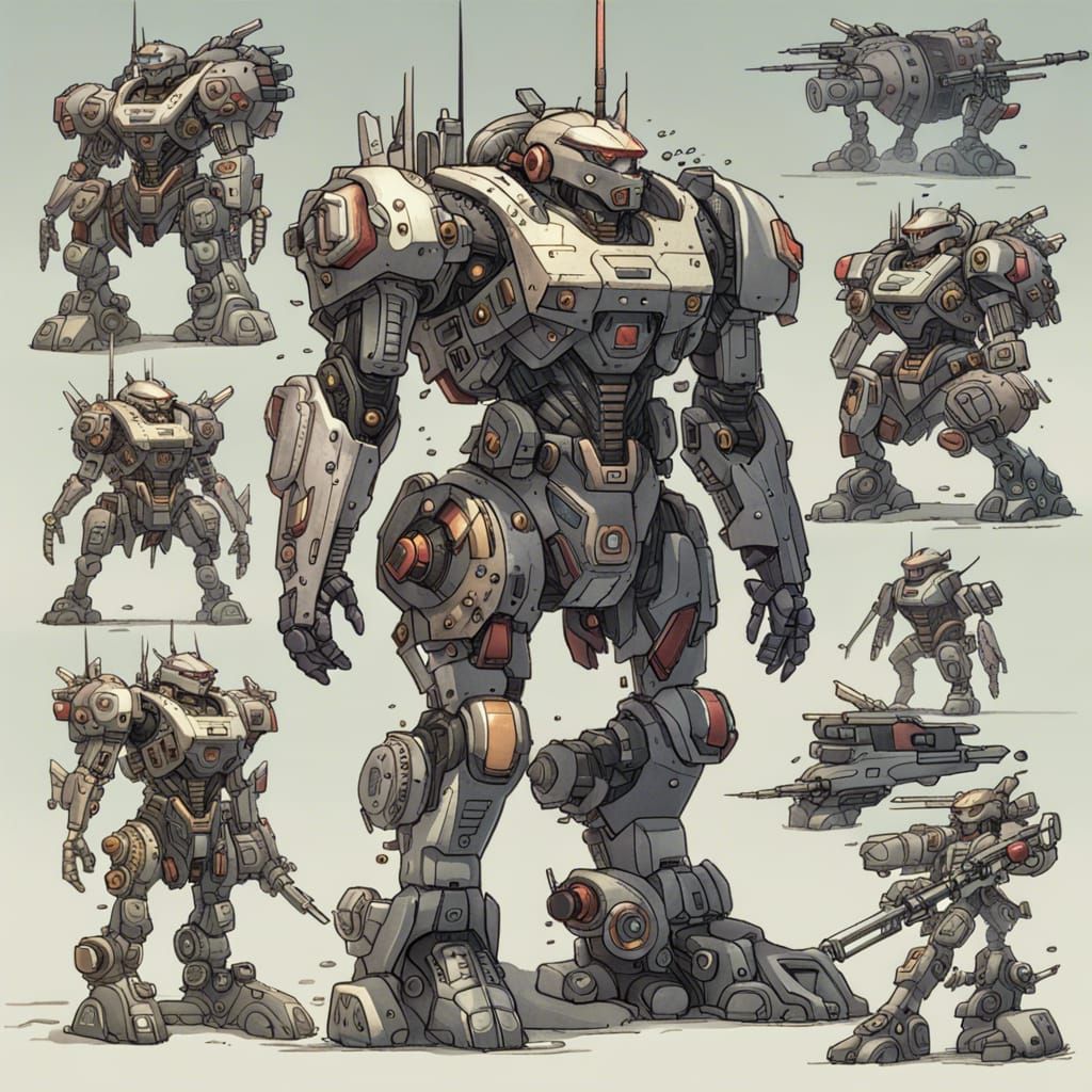 cyborg army mecha - AI Generated Artwork - NightCafe Creator