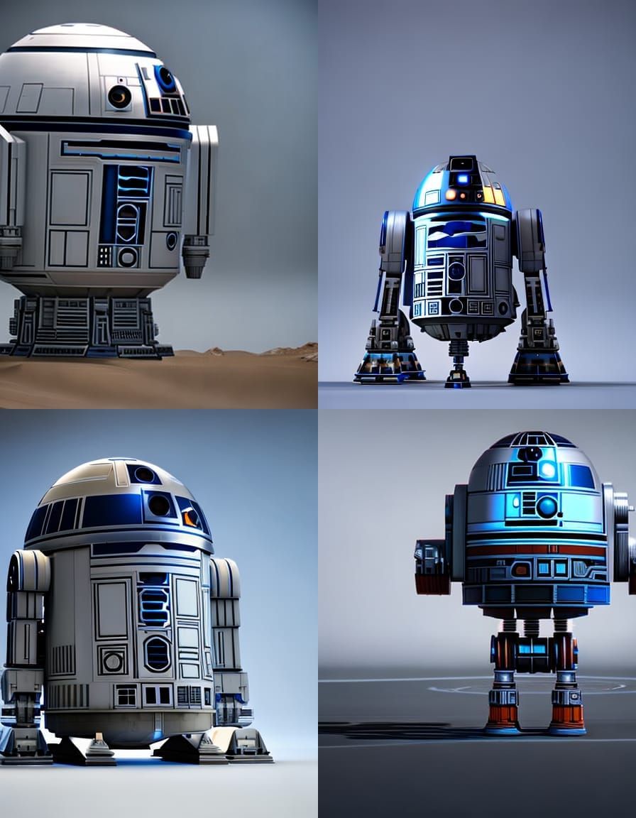A take on R2D2 - AI Generated Artwork - NightCafe Creator
