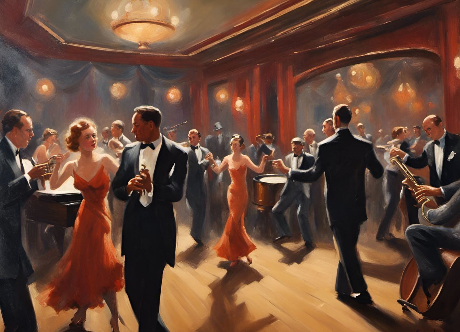 Jazz Club - AI Generated Artwork - NightCafe Creator