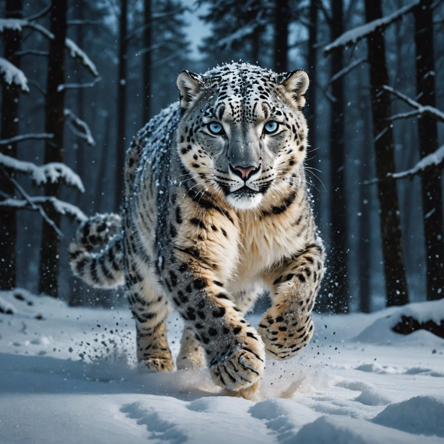 snow leopard - AI Generated Artwork - NightCafe Creator