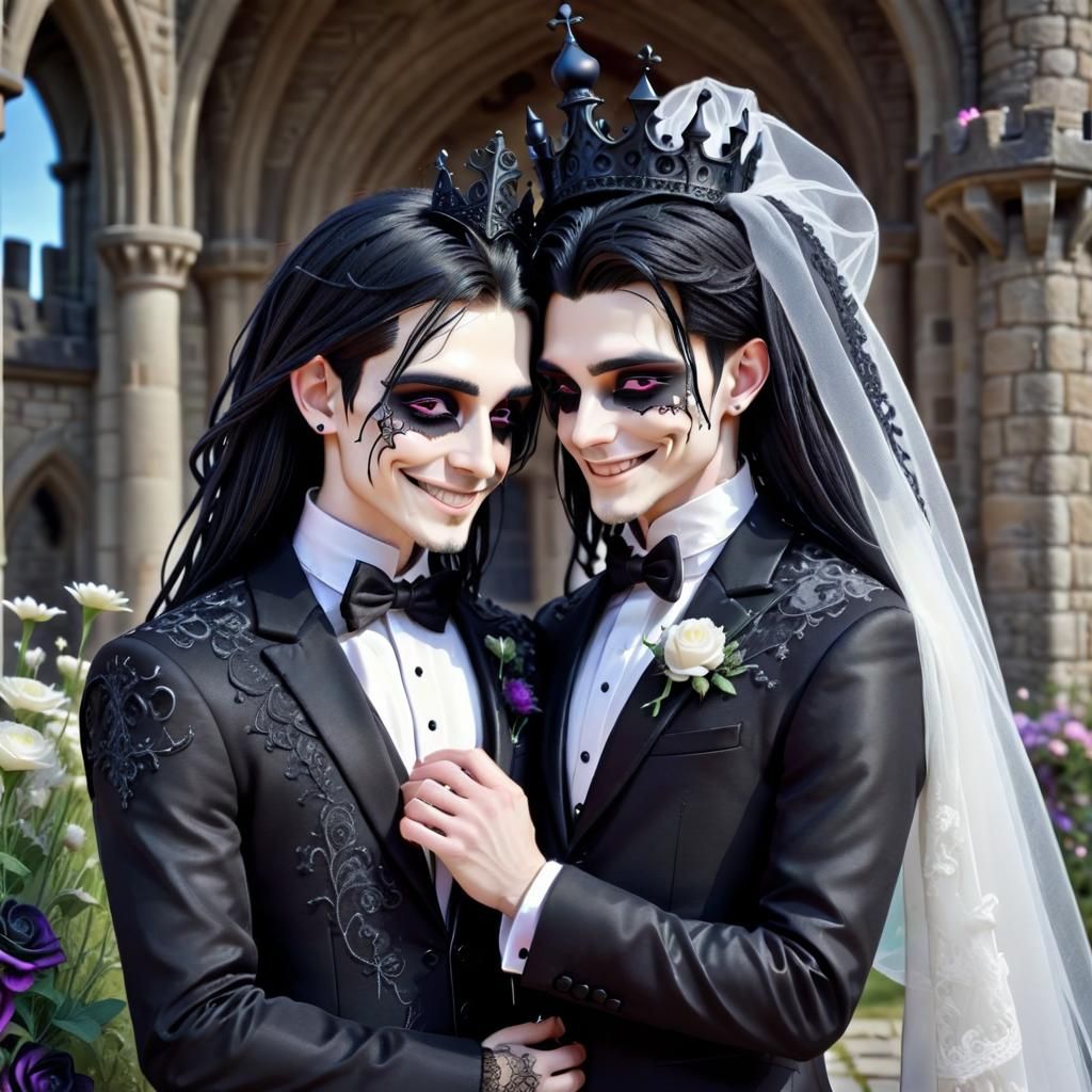 Magic gothic wedding - AI Generated Artwork - NightCafe Creator