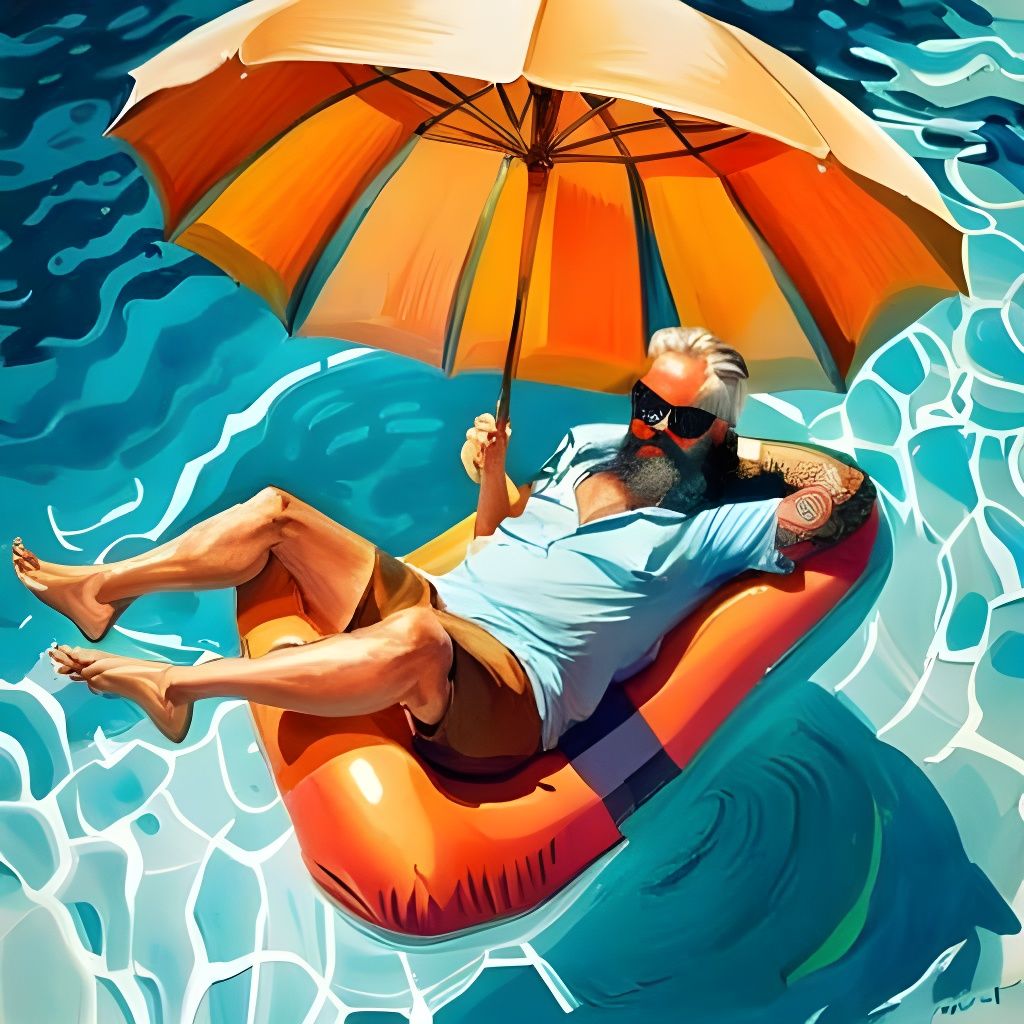 the art of doing nothing - AI Generated Artwork - NightCafe Creator