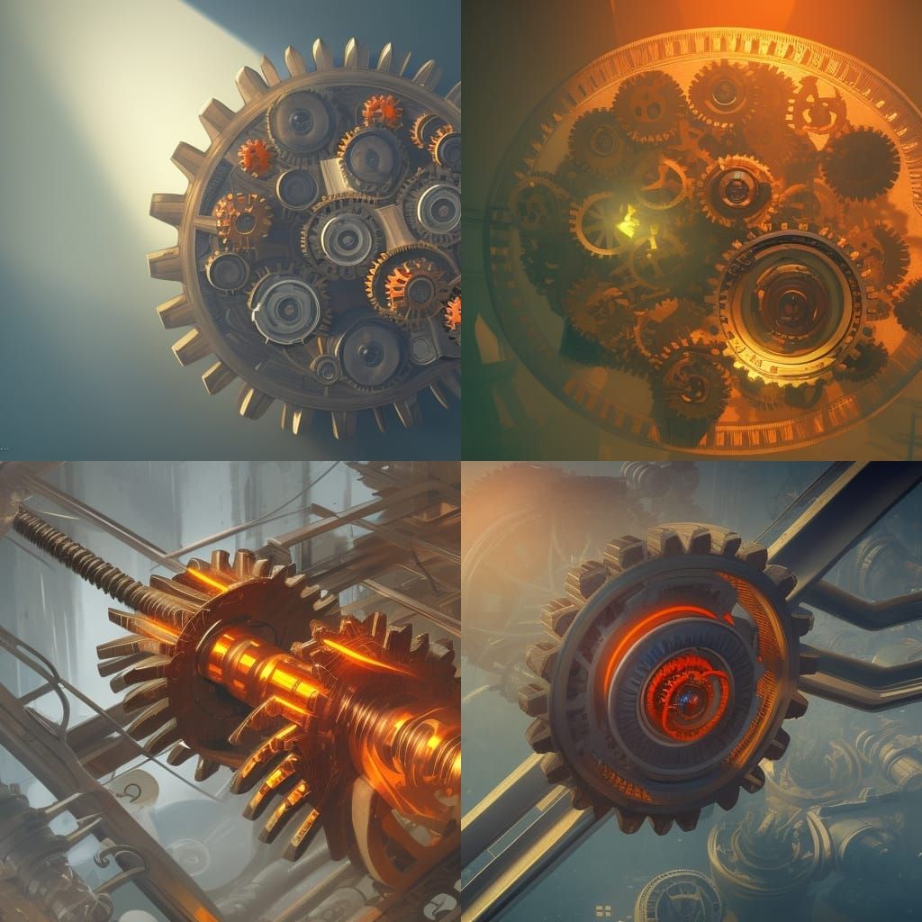 Gears and Cogs - AI Generated Artwork - NightCafe Creator