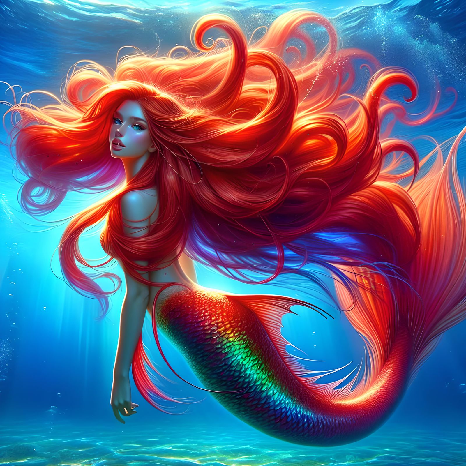Mermaid - AI Generated Artwork - NightCafe Creator