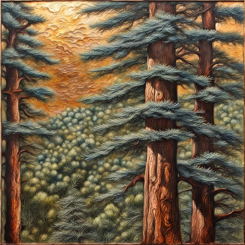 Cedars of God - AI Generated Artwork - NightCafe Creator