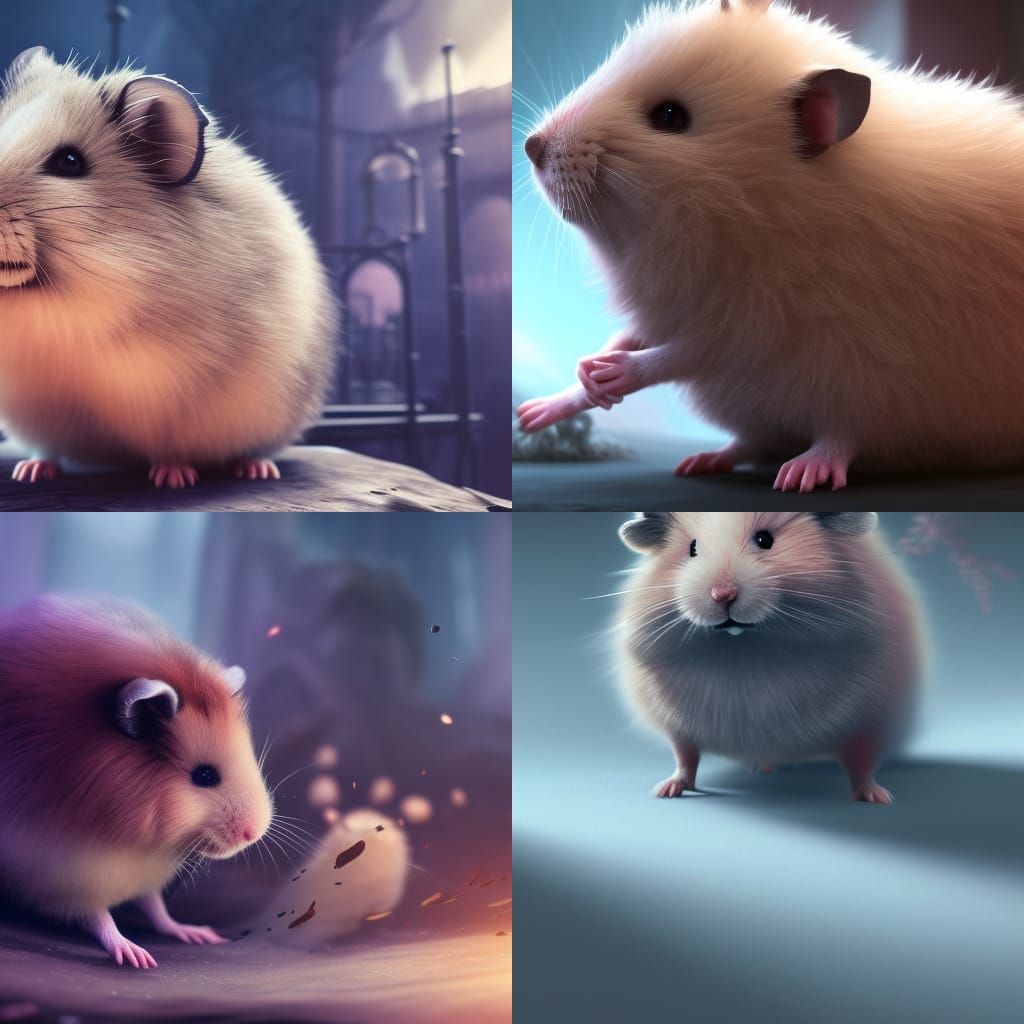 Fluffy Hamster - AI Generated Artwork - NightCafe Creator