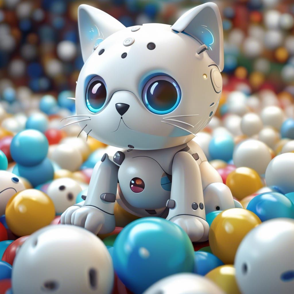 Chibi Robo Kitty's Playtime Paradise 🤖 🐱 - AI Generated Artwork ...
