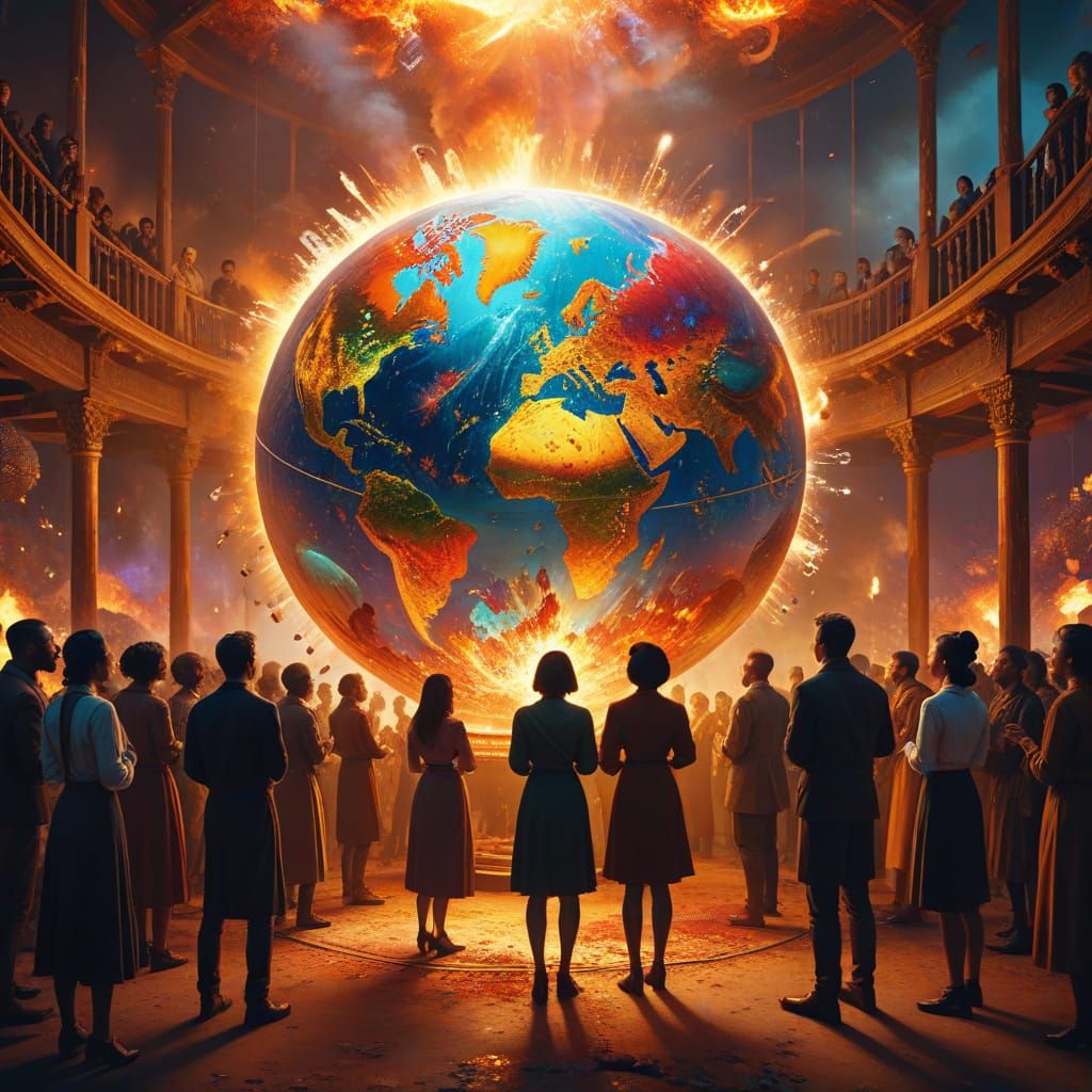 Humans Unite in a Vibrant Celebration of Global Un... - AI Art