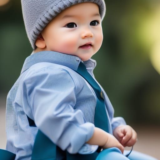 ultrarealistic cute human baby Professional photography, bokeh, natural ...