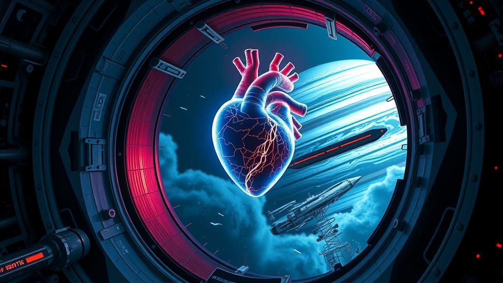 Dark Metaphorical Heart in Thermonuclear Reactor A... - AI Art