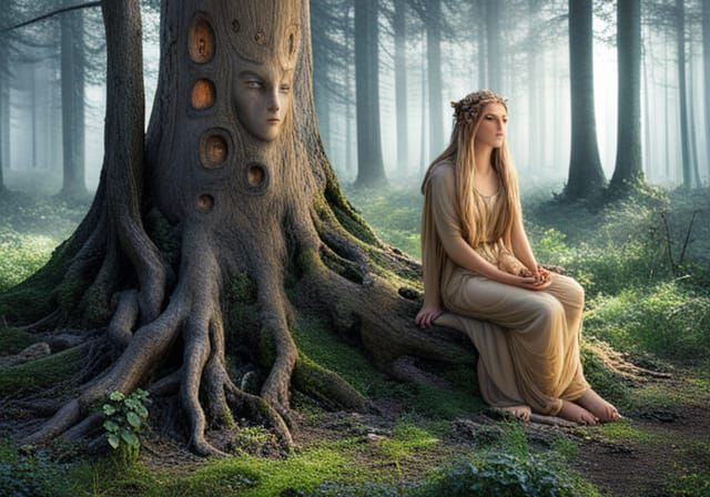 The Wood Nymph - AI Generated Artwork - NightCafe Creator