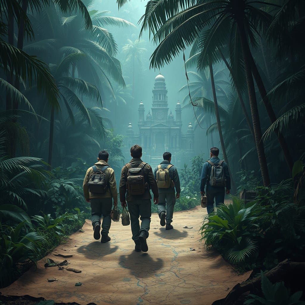 A weathered map, seemingly centuries old, reveals the location of a ...