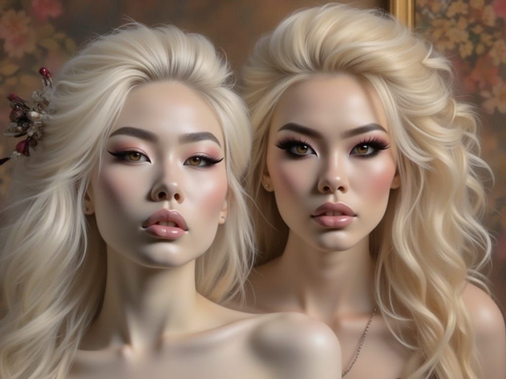 Shuimu (水母) and Ba jiao gui (芭蕉鬼) - Surreal Geisha Portraits...