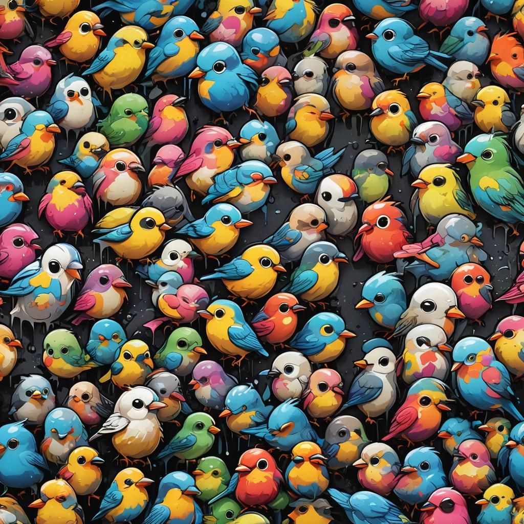 chibi birds - AI Generated Artwork - NightCafe Creator