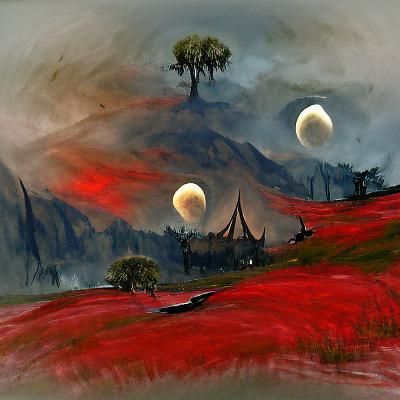 "The Dreamers Walk" Ash Storms blow above Red Mountain Vvardenfell ...