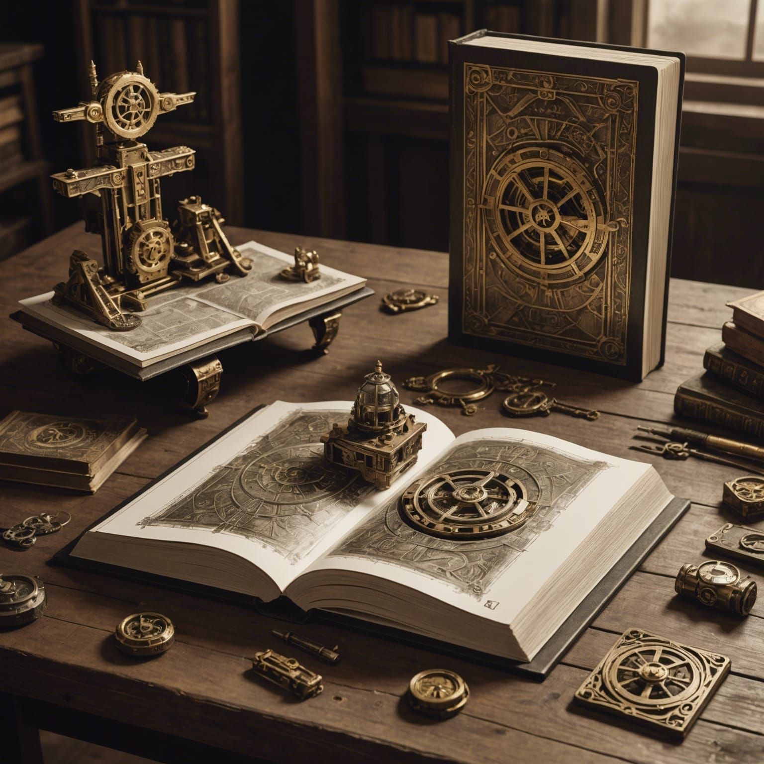 post cards of A Post Apocalyptic View Of A Highly Detailed gilded ...