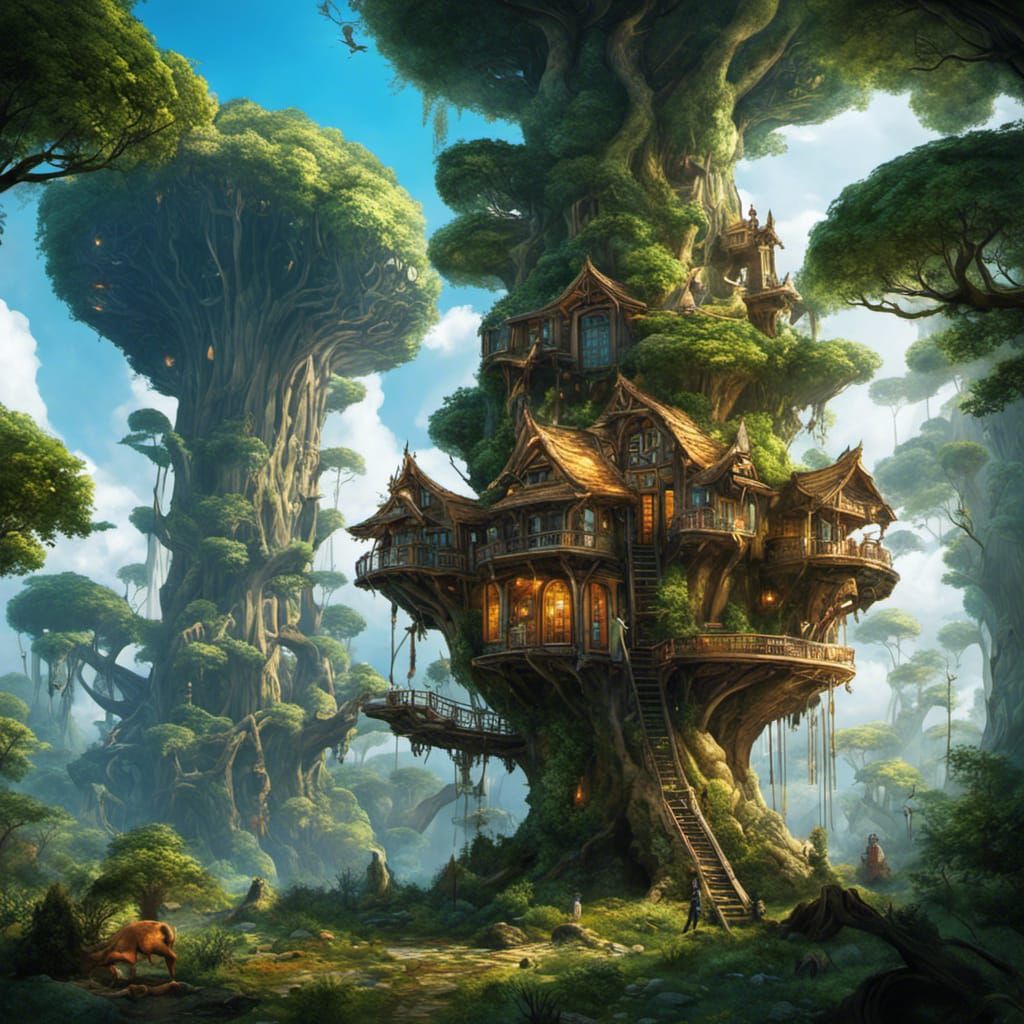 Treehouse magic word - AI Generated Artwork - NightCafe Creator