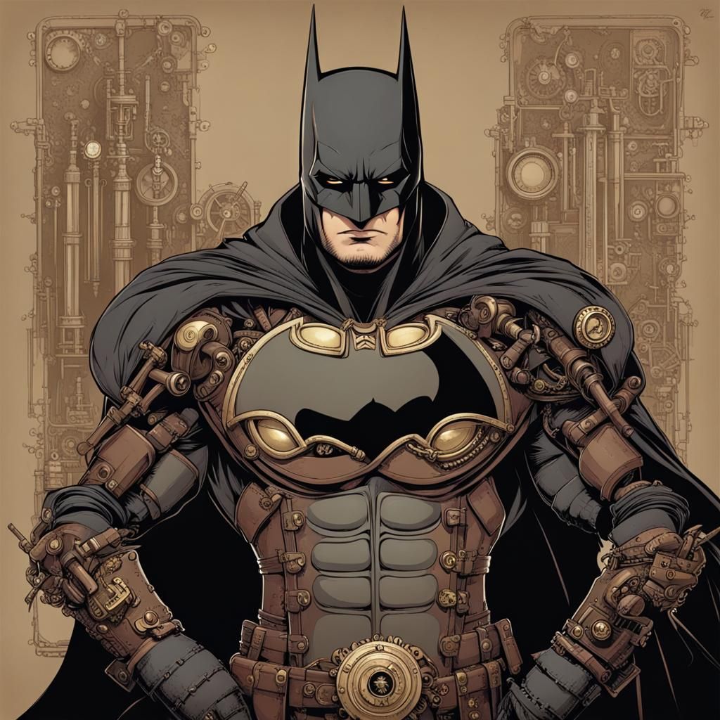 The Batman in Steam-Punk style - Batman in Steampunk Style