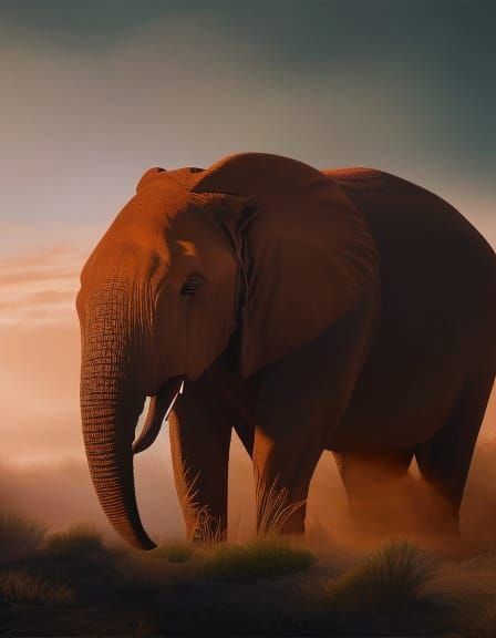 Elephant. - AI Generated Artwork - NightCafe Creator