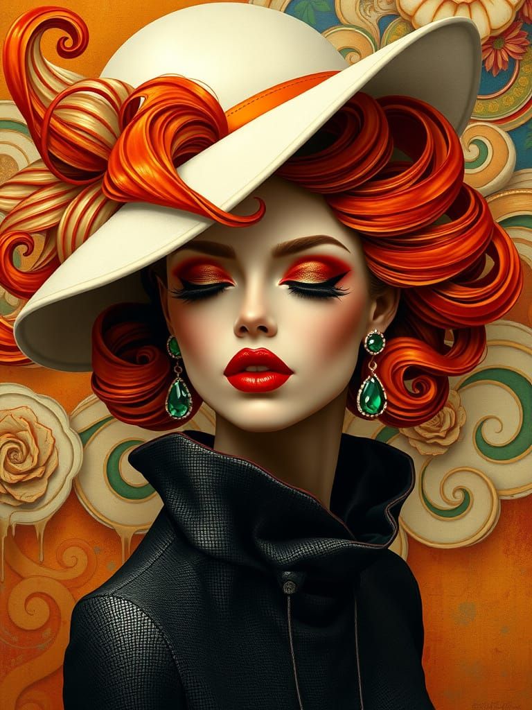 Surreal Goddess in Flapper Chic, Blending Fantasy ... - AI Art