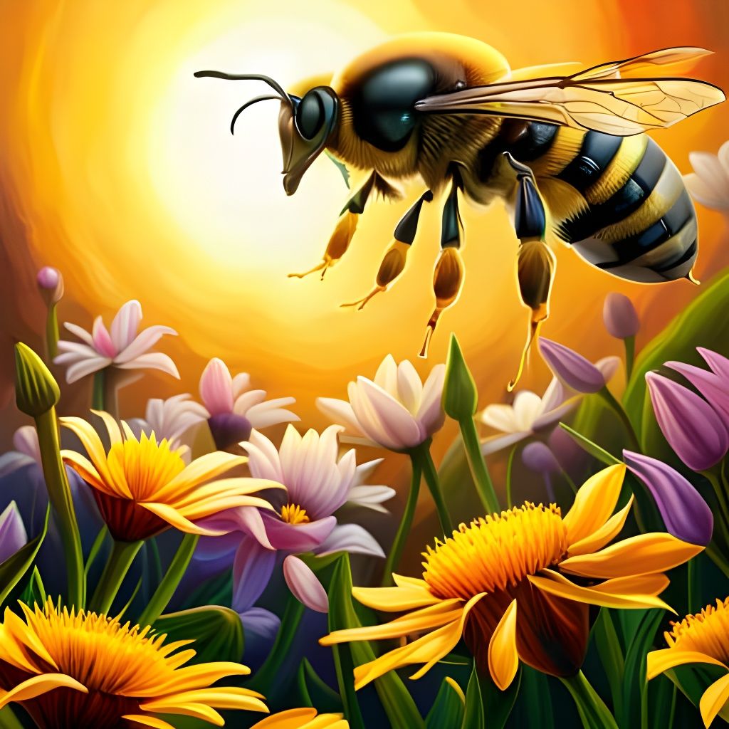 pollinating - AI Generated Artwork - NightCafe Creator