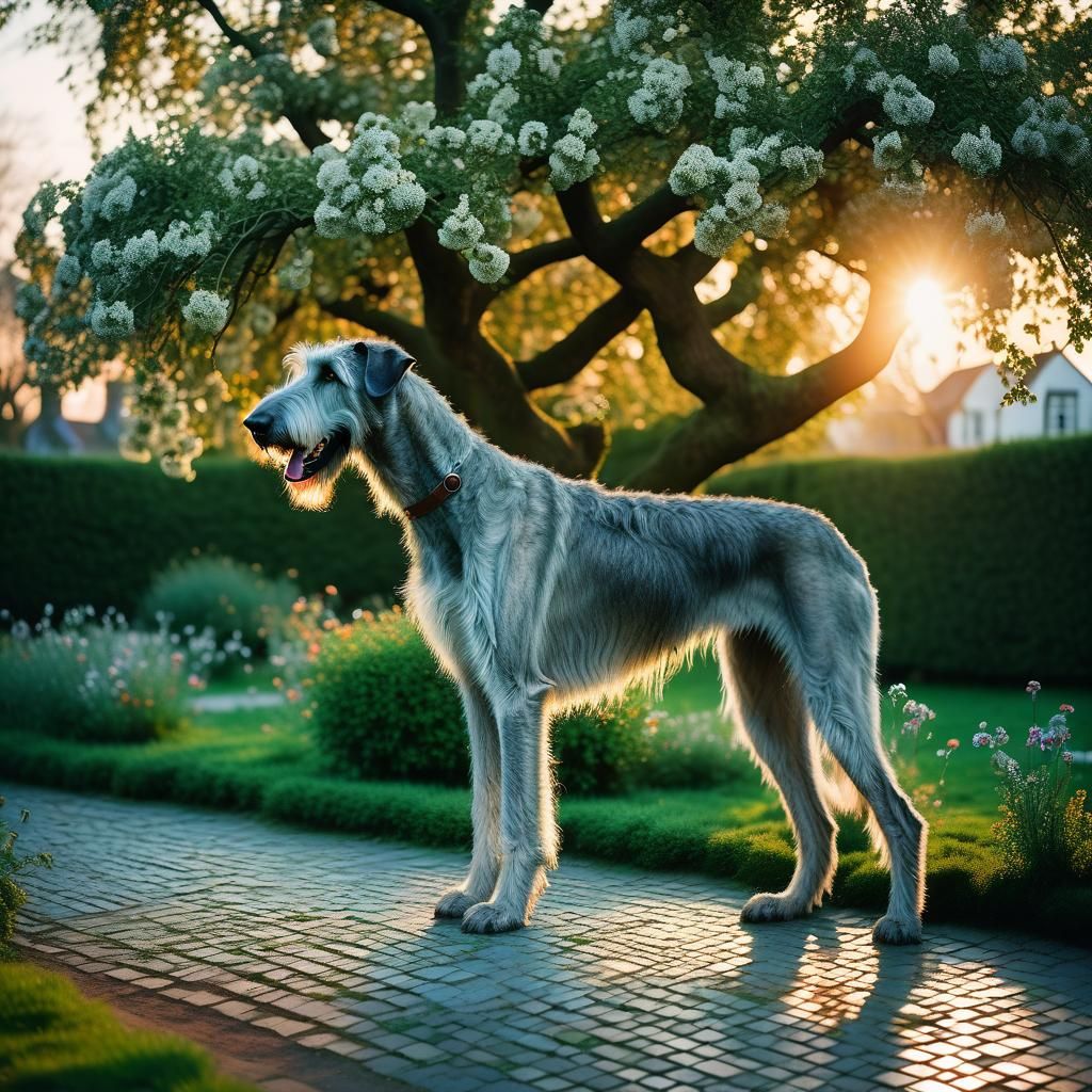 Irish wolfhound - AI Generated Artwork - NightCafe Creator