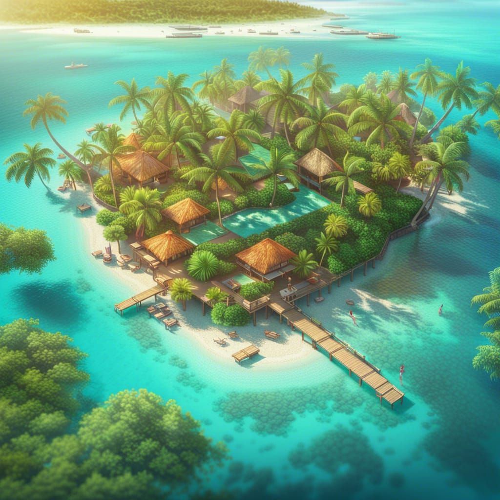 Atoll V1 - AI Generated Artwork - NightCafe Creator