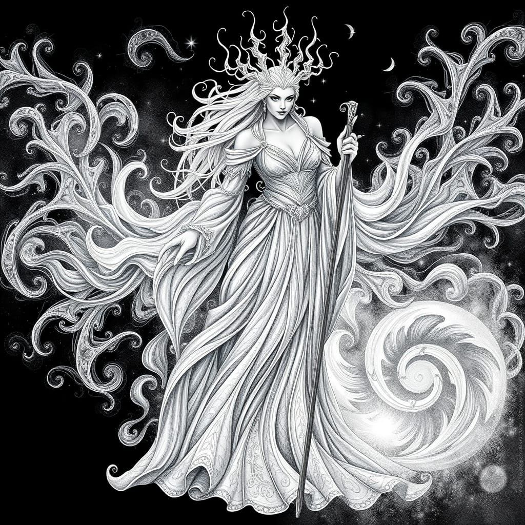 The White Witch - Jadis the White Witch in Abstract Fractal ...