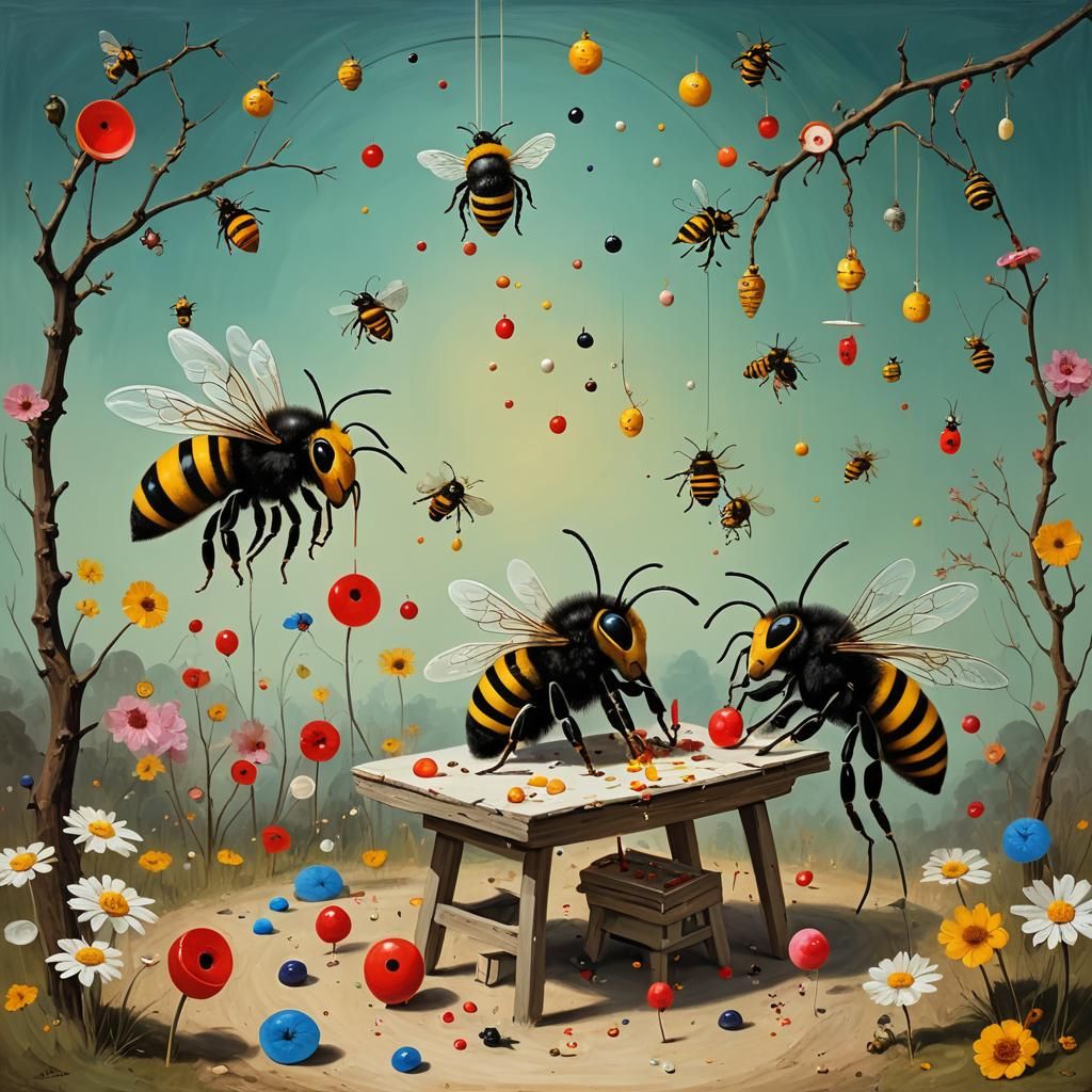 The Bee Project - AI Generated Artwork - NightCafe Creator