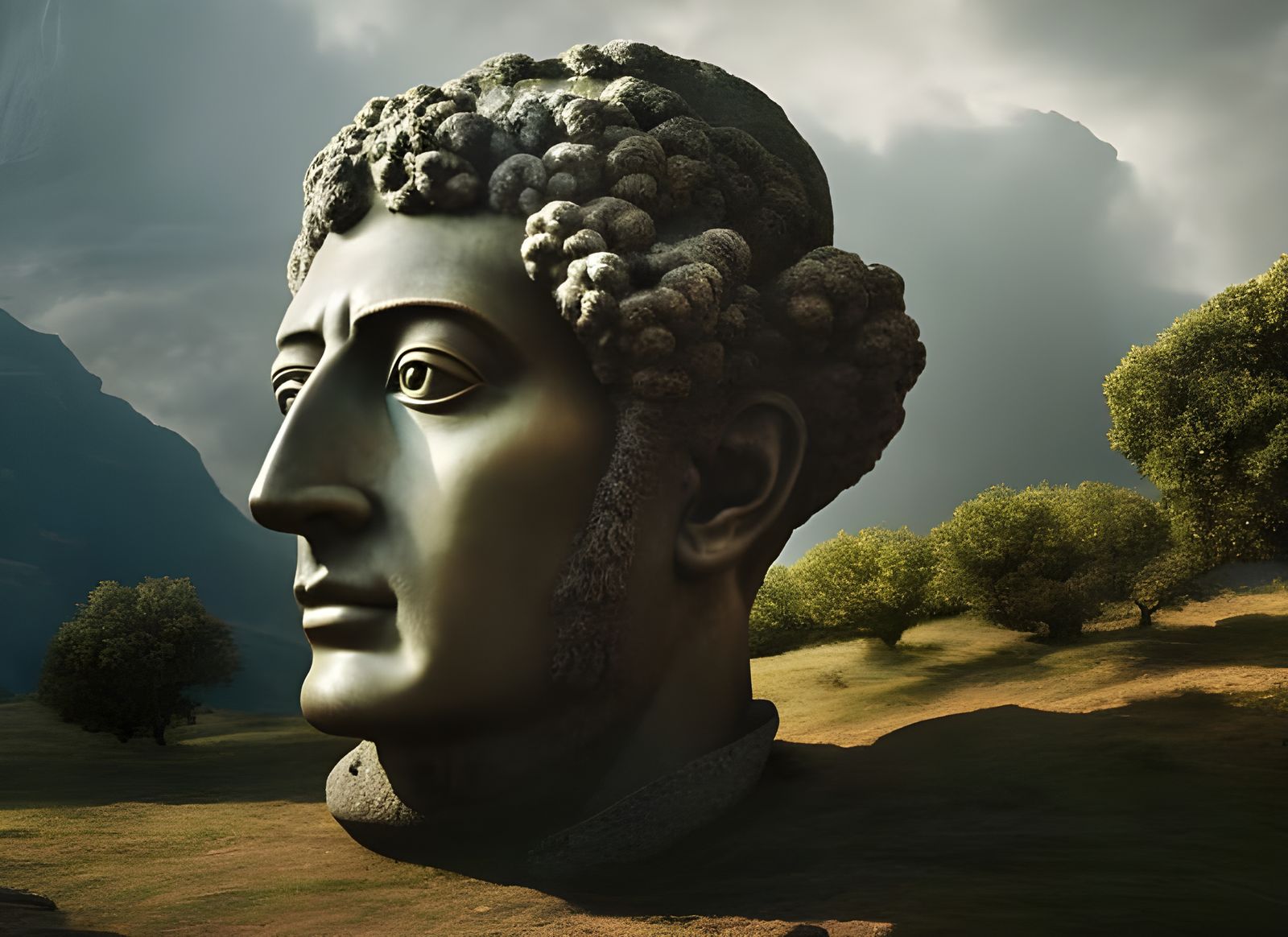 Statue Head - AI Generated Artwork - NightCafe Creator