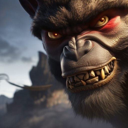 fantasy ogre portrait, atmospheric, masterpiece, breathtaking, perfect ...