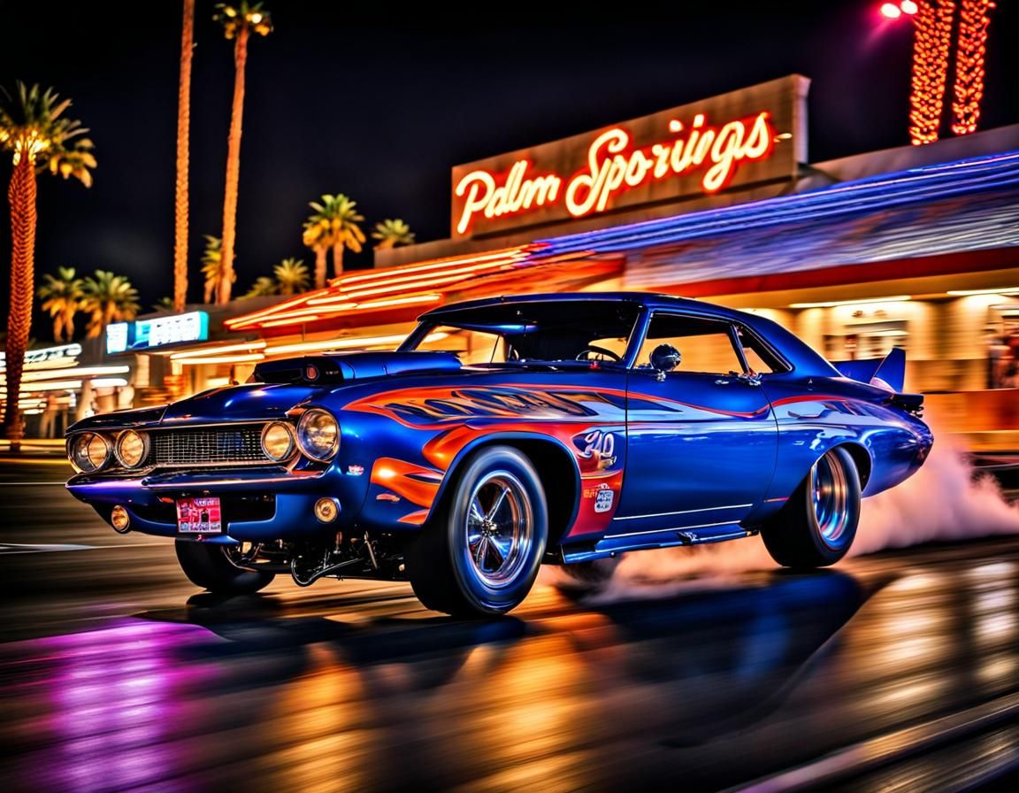 Thrilling drag race - AI Generated Artwork - NightCafe Creator