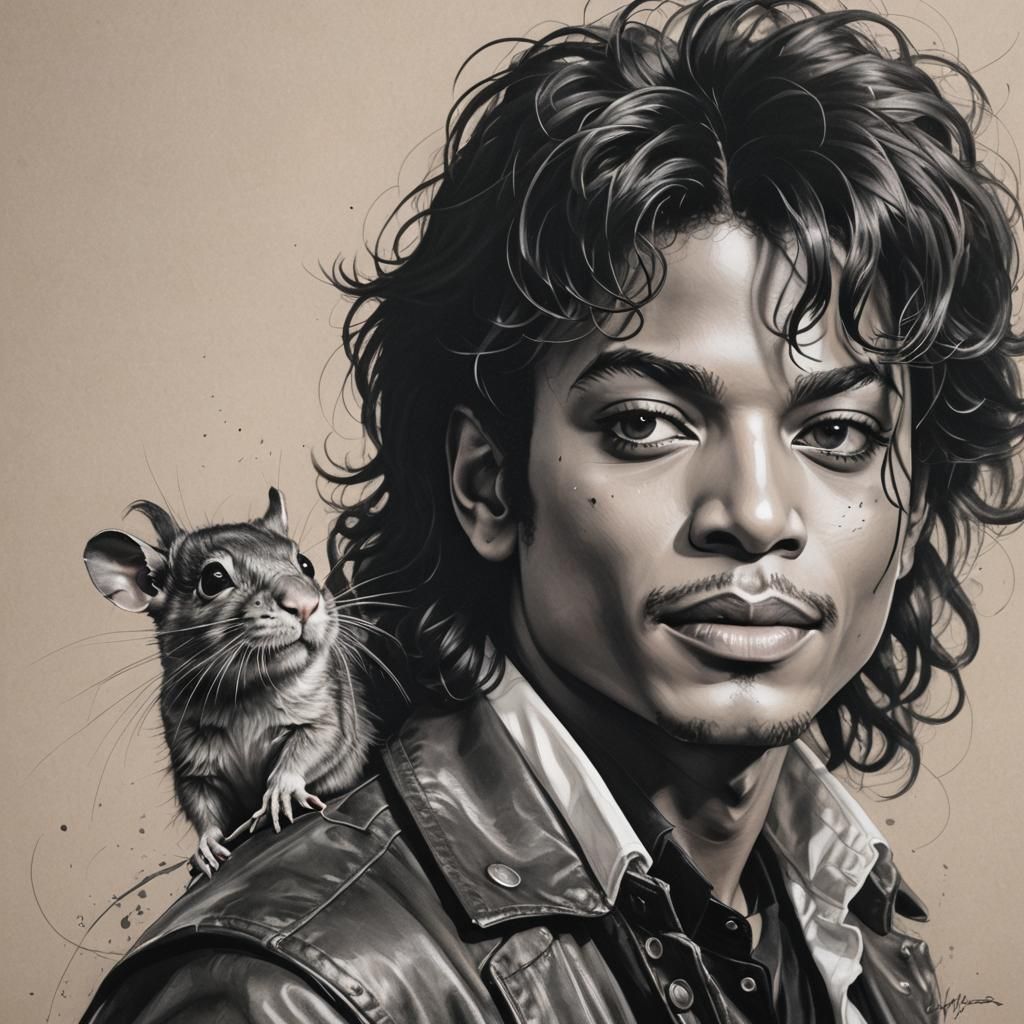 Young Michael Jackson with rat Ben - AI Generated Artwork - NightCafe ...