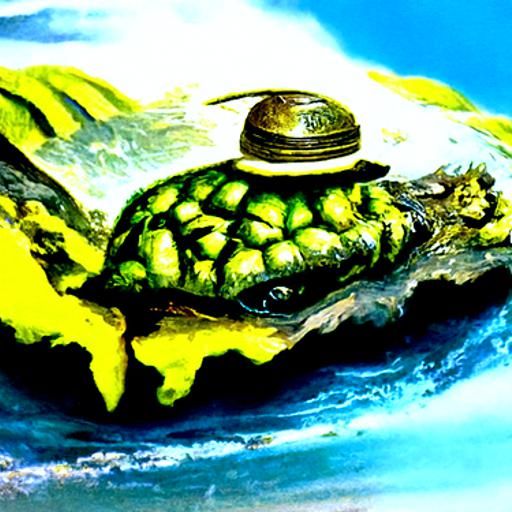 A'Tuin the world turtle - AI Generated Artwork - NightCafe Creator