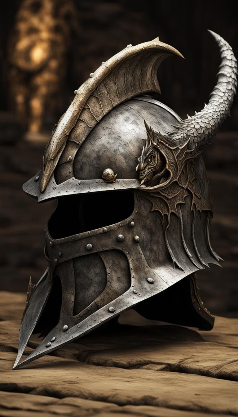 Dragon Helmet Dark Souls - AI Generated Artwork - NightCafe Creator