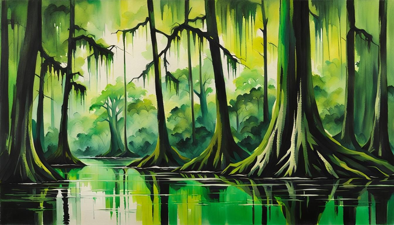 Louisiana bayou - AI Generated Artwork - NightCafe Creator