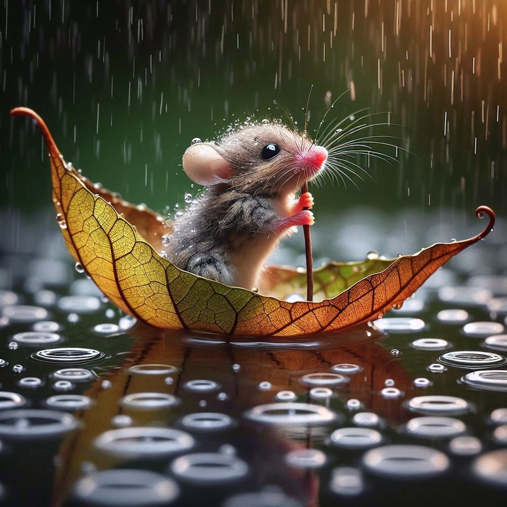 Mouse in the rain - Mouse in the rain