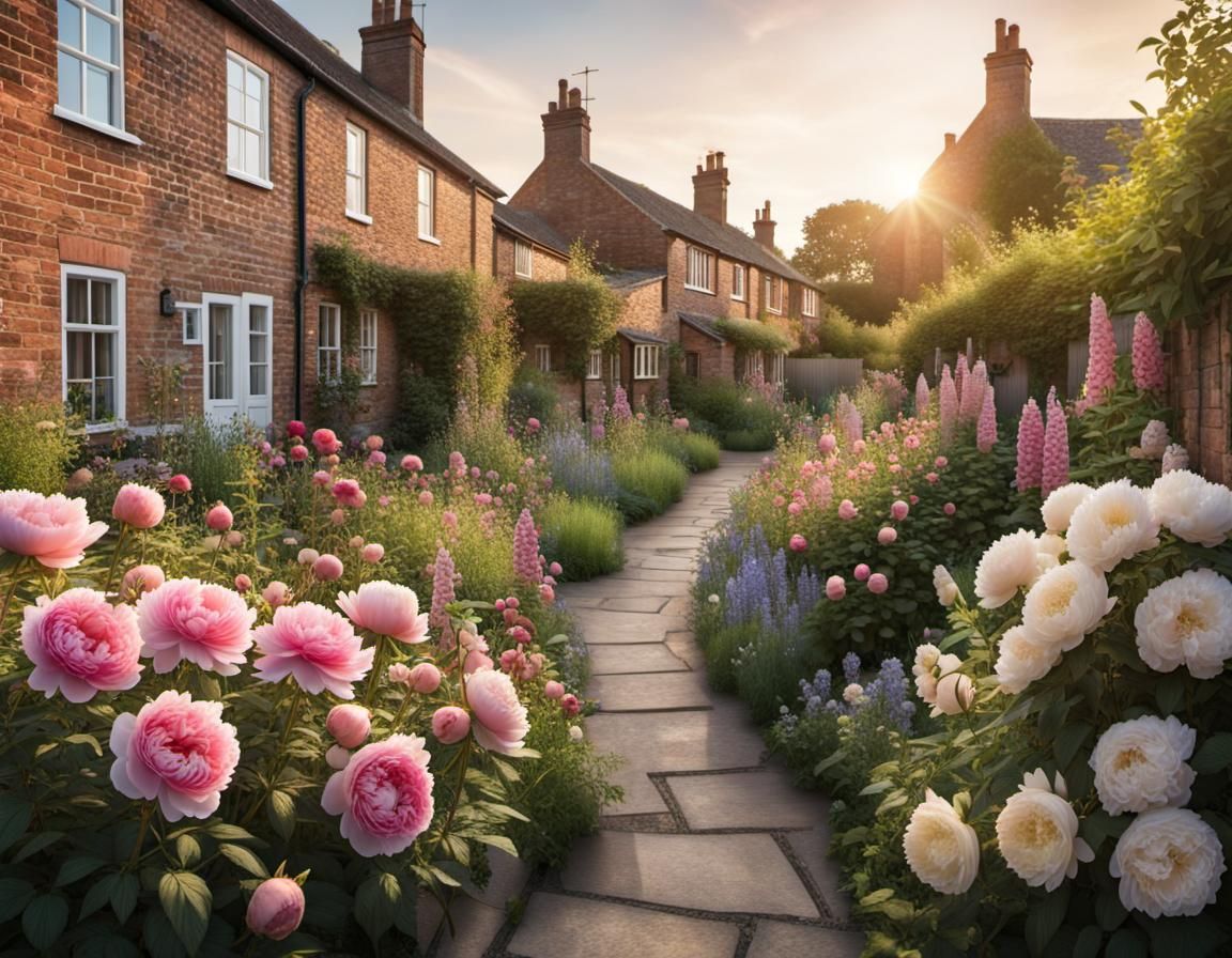 Town garden - AI Generated Artwork - NightCafe Creator