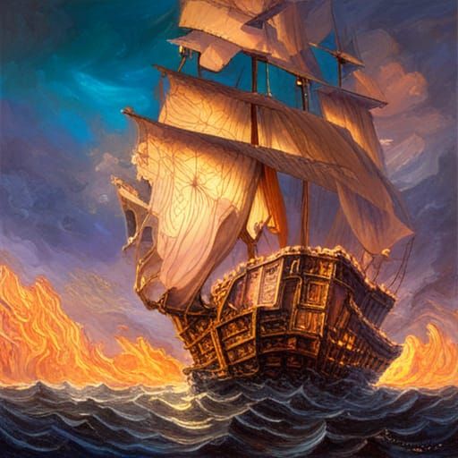 angry sea - AI Generated Artwork - NightCafe Creator