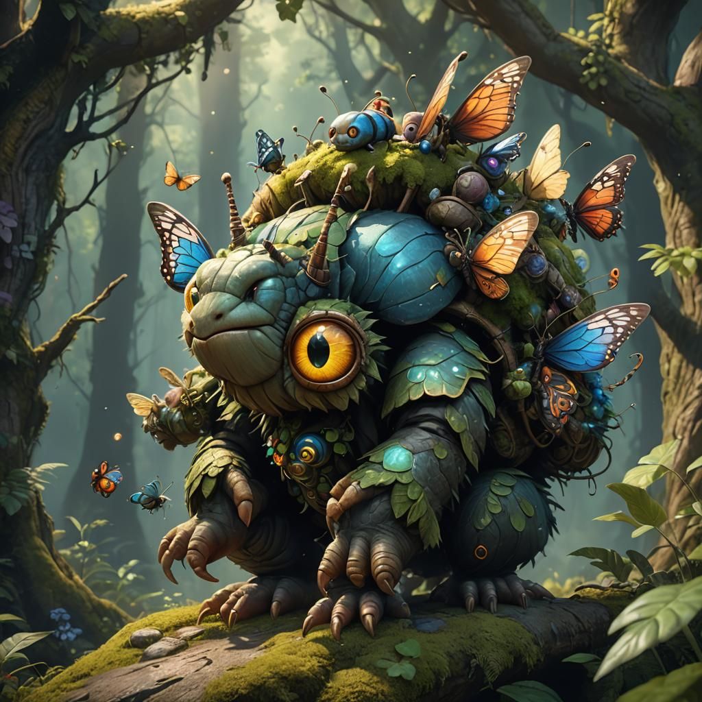 Butterfly Beetle Troll Wizard - AI Generated Artwork - NightCafe Creator
