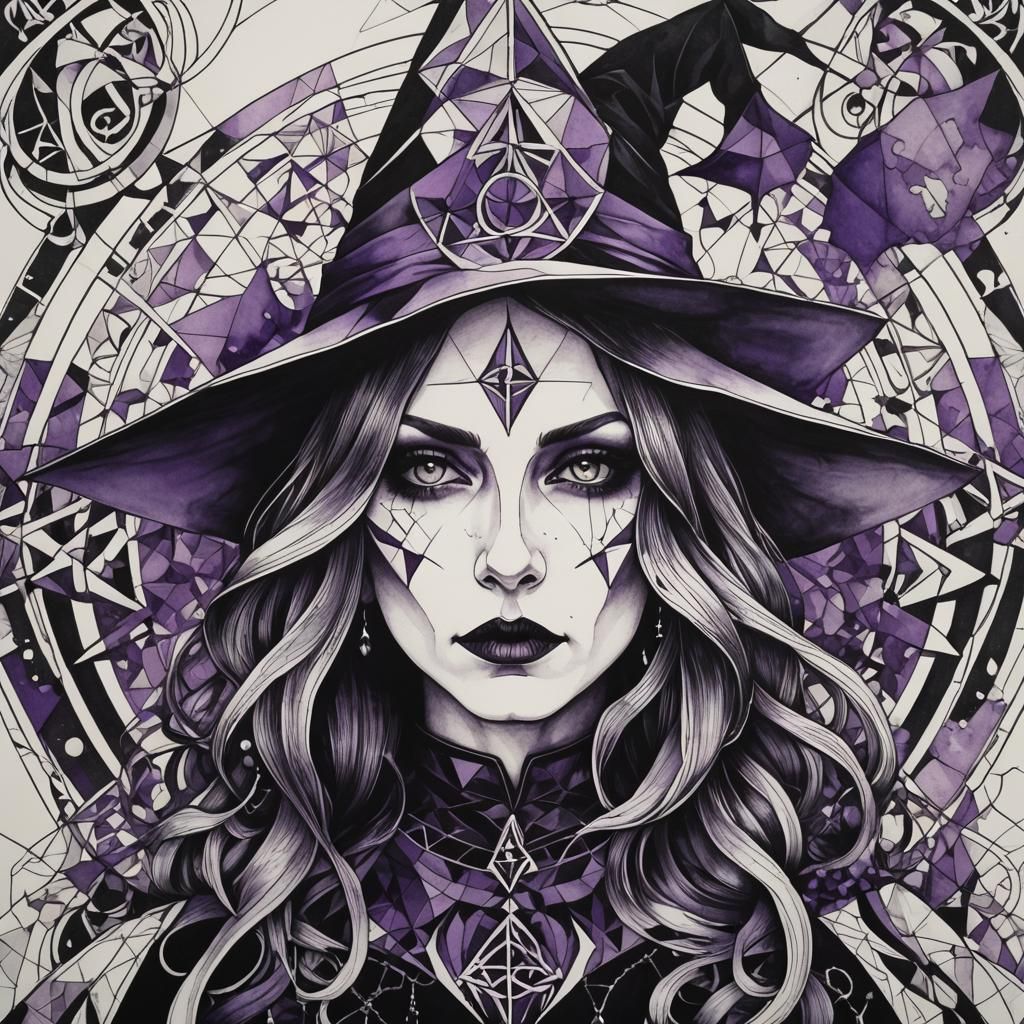 Violet Witch - AI Generated Artwork - NightCafe Creator