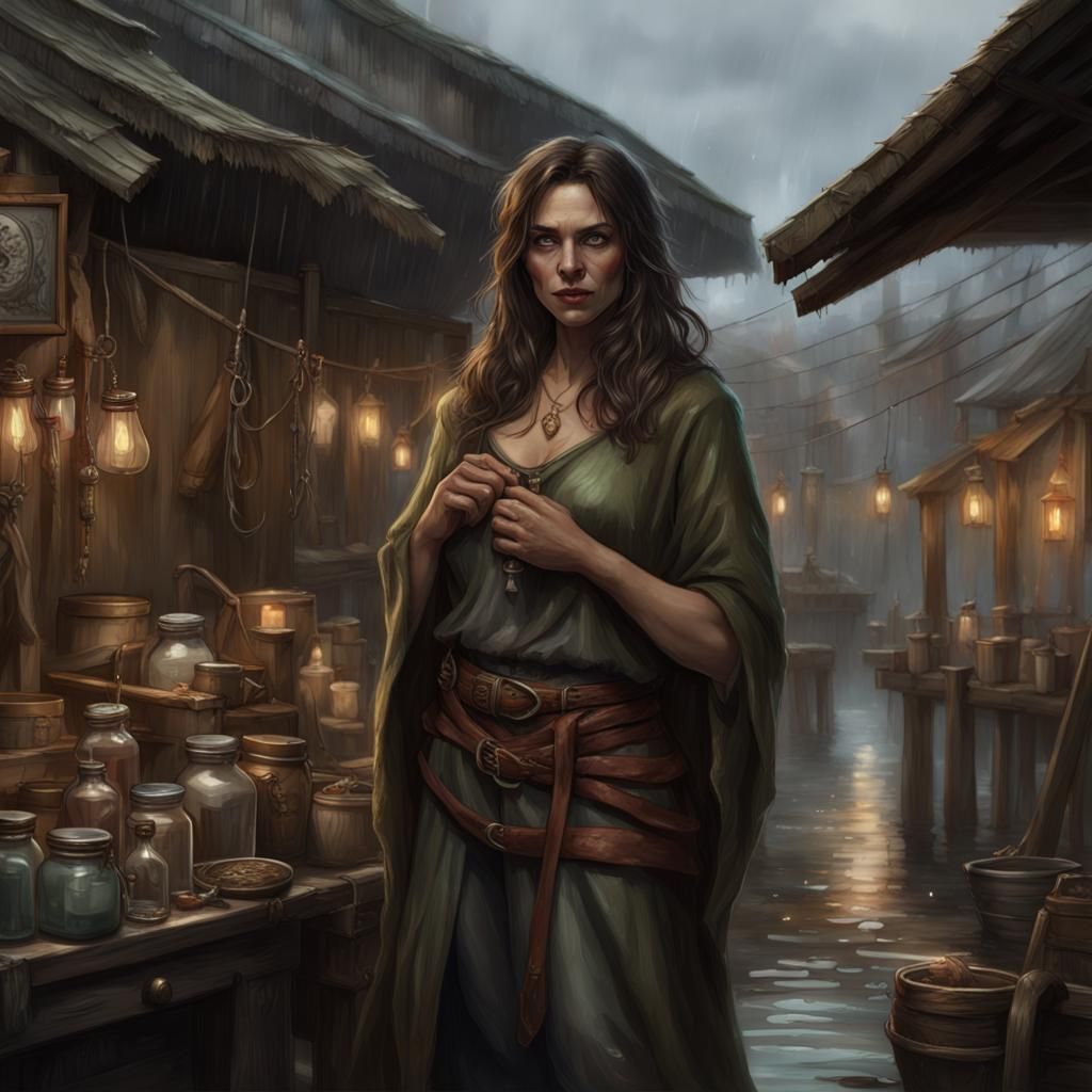 dnd Human female trader - AI Generated Artwork - NightCafe Creator