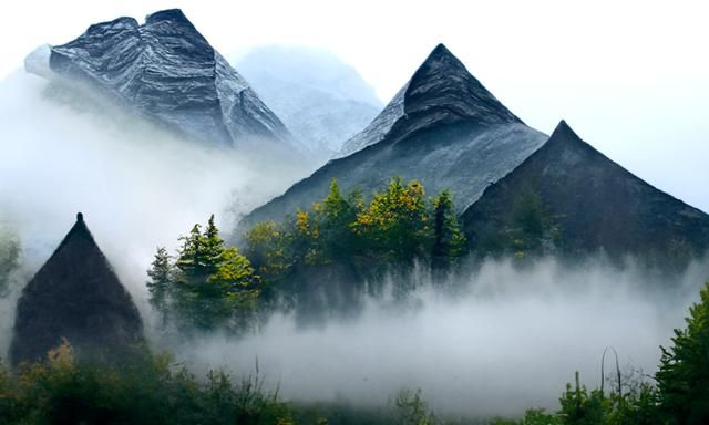Beautiful misty mountain landscape Ben Bocquelet