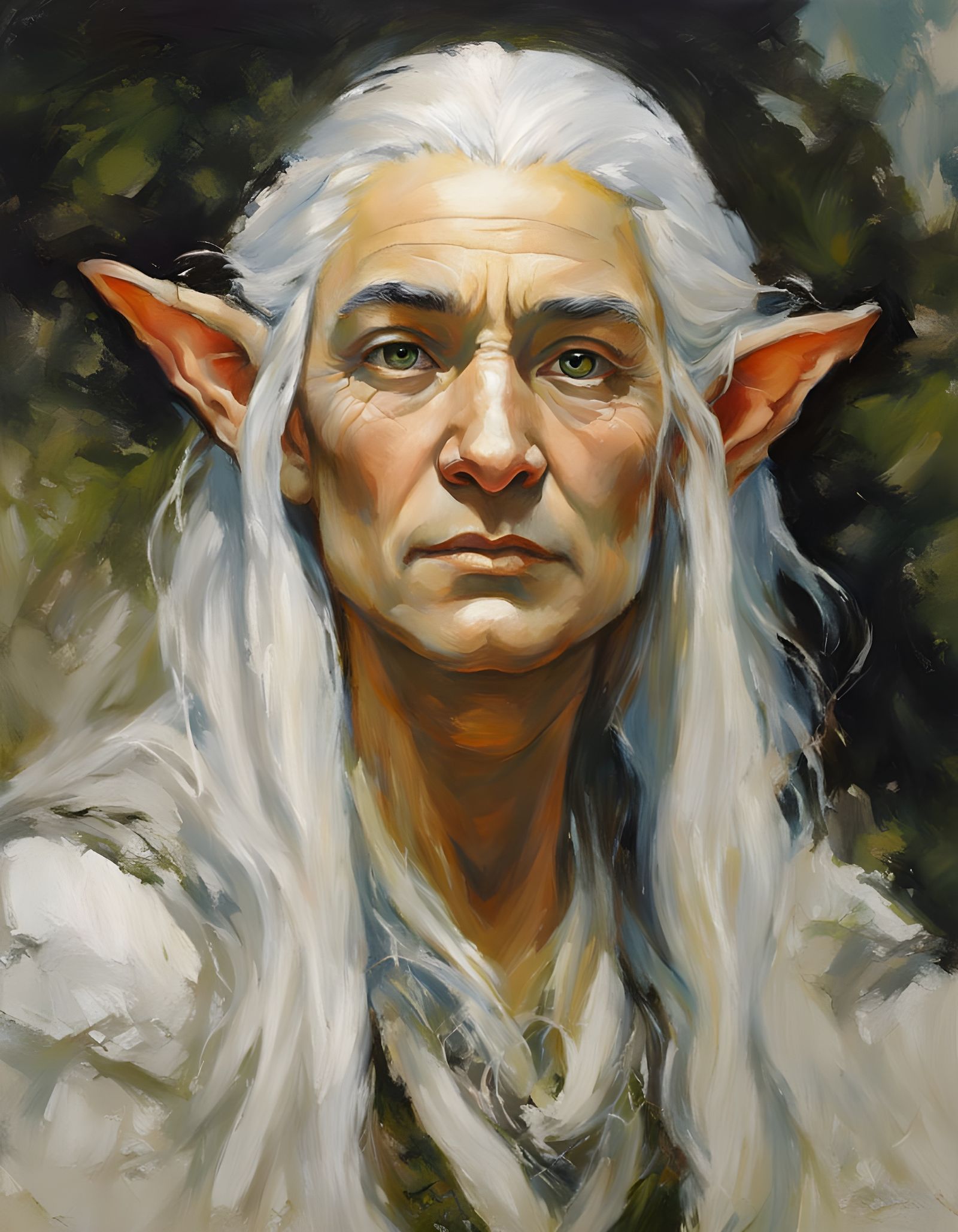 Elven portrait art - Elven portrait art