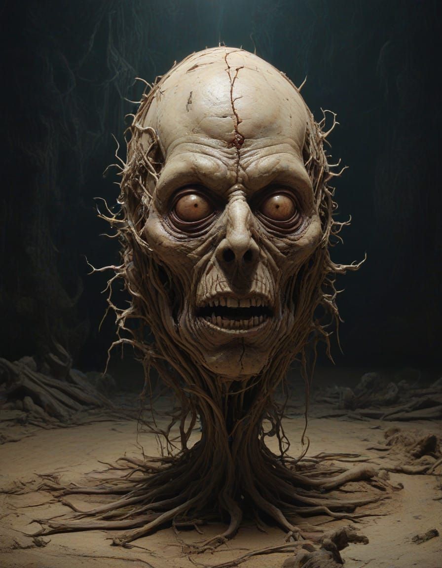 Spew... - Grotesque Cosmic Abomination in Impasto Horror Sty...