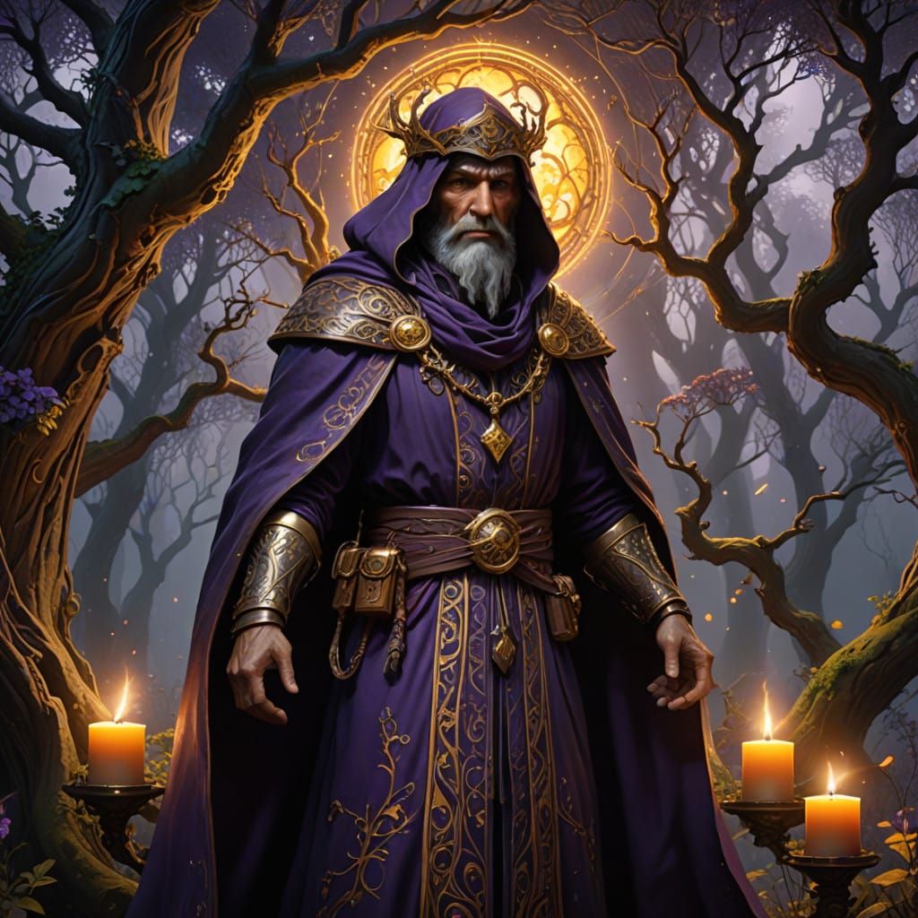 merlin the wizard - Mystical Wizard in Ancient Forest