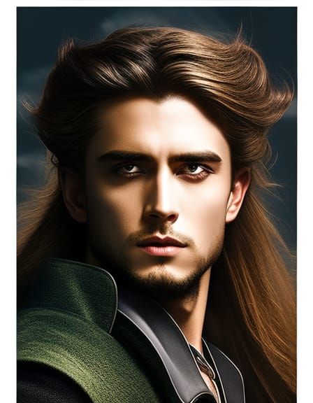 A handsome young man detailed fantasy poster art a masterpiece, 8k ...